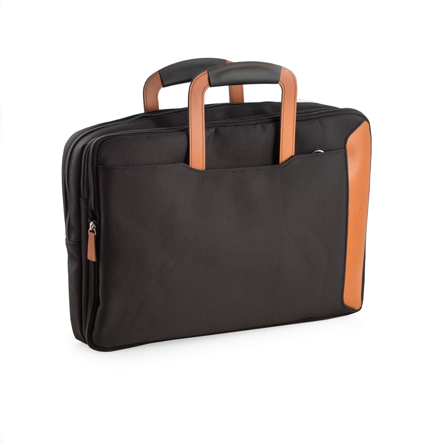 Saddle Leather & Ballistic Nylon Briefcase which Converts to a Back ...