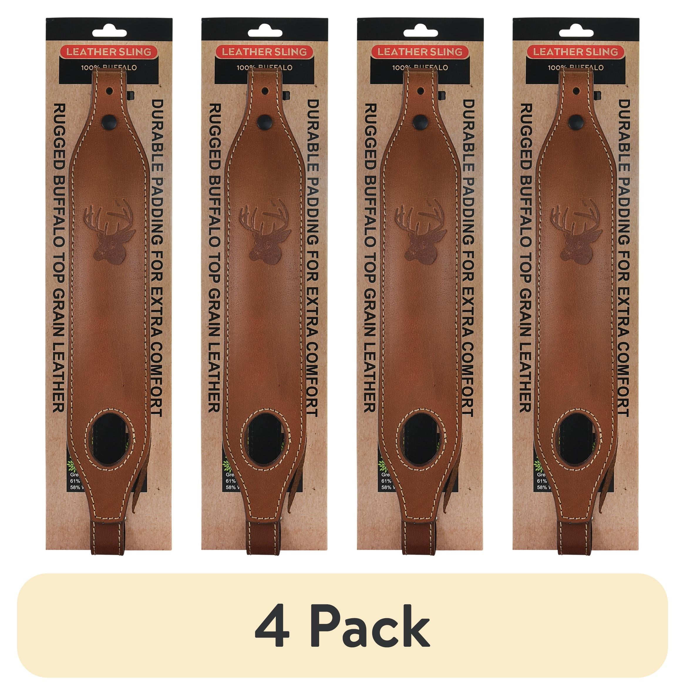(4 pack) Saddle Mate Rugged Buffalo Brown Leather Gun Sling with ...