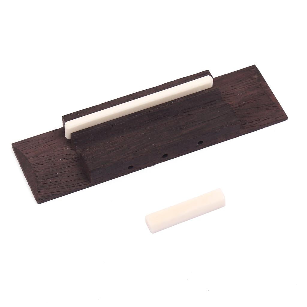 Saddle Nut & Rosewood Bridge Part for 3 String Box Guitar 12mm String ...