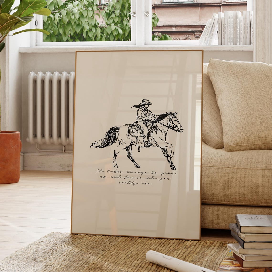 Saddle Up Print Poster, Motivational Poster, Gallery Wall Art, Western ...