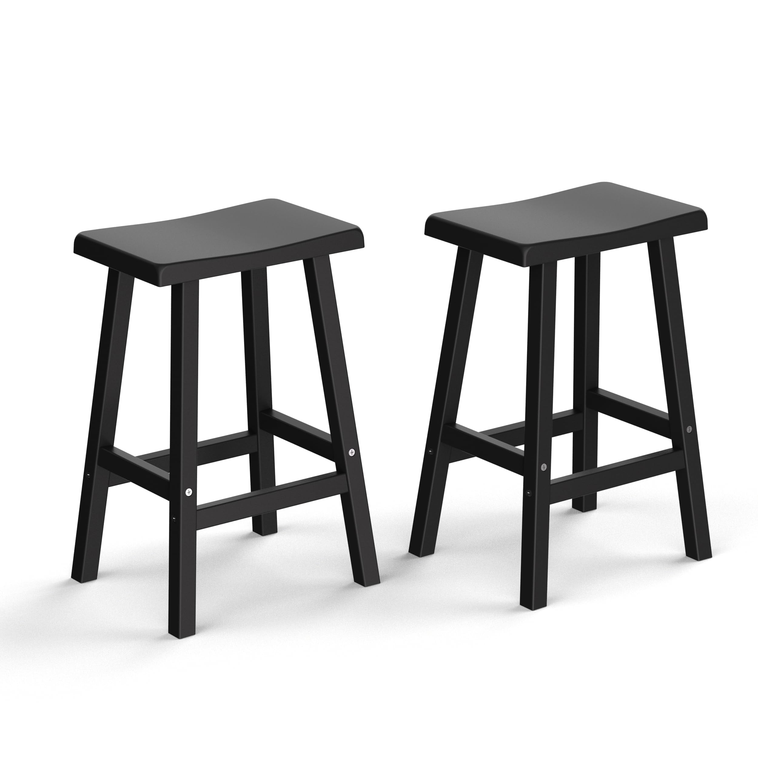 FICARTS 24" Bar Stools Set of 2 - Waterproof UV - Resistant Durable ...