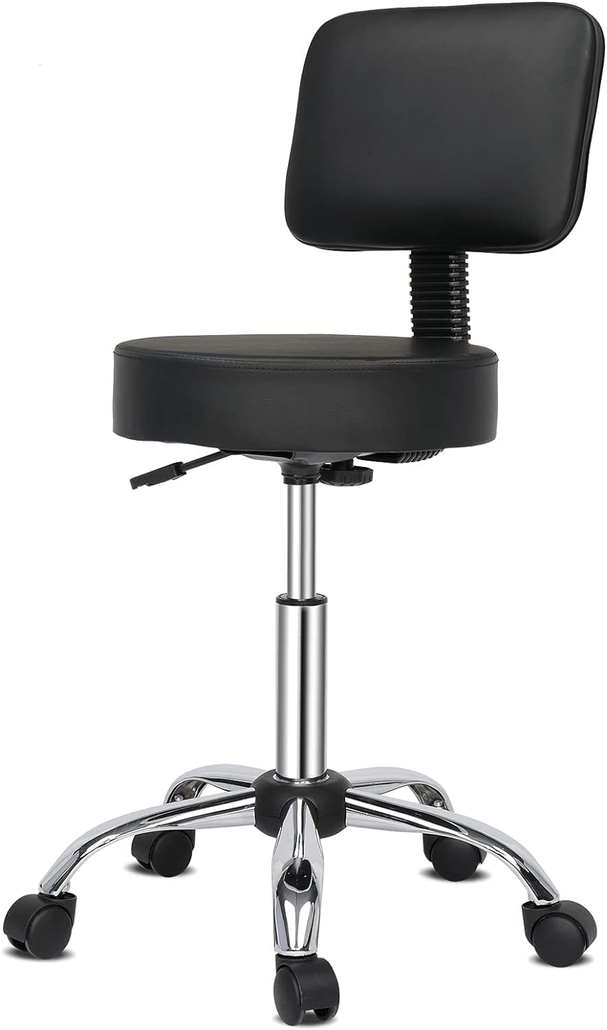 Saddle Stool Ha Ha Feet Rotation Bar Stool Black - Walmart.com