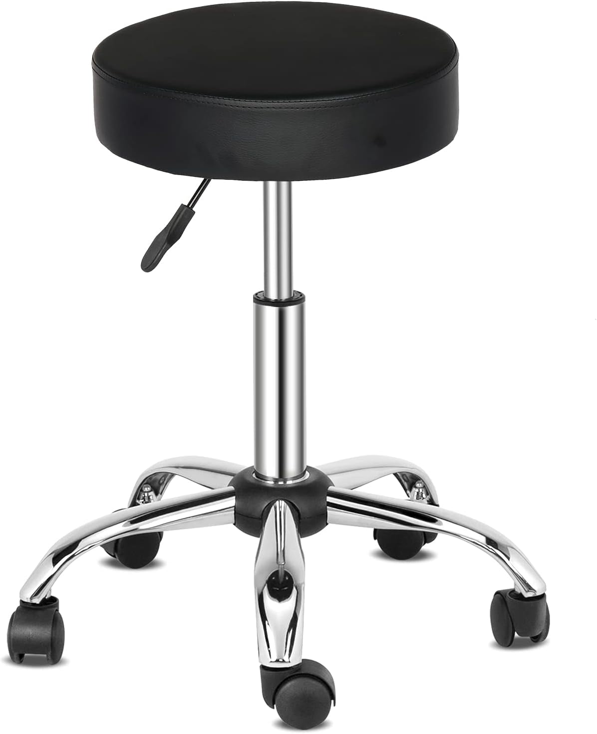 Saddle Stool Ha Ha Feet Rotation Bar Stool Black - Walmart.com