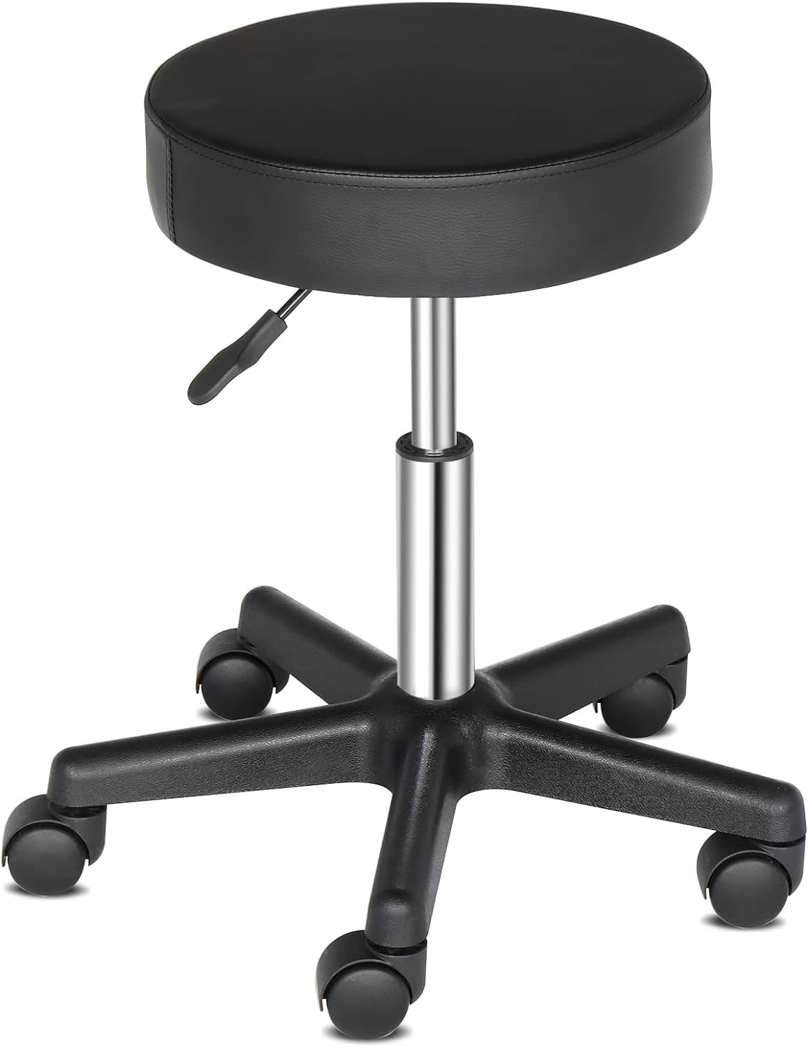 Saddle Stool Ha Ha Feet Rotation Bar Stool Black - Walmart.com