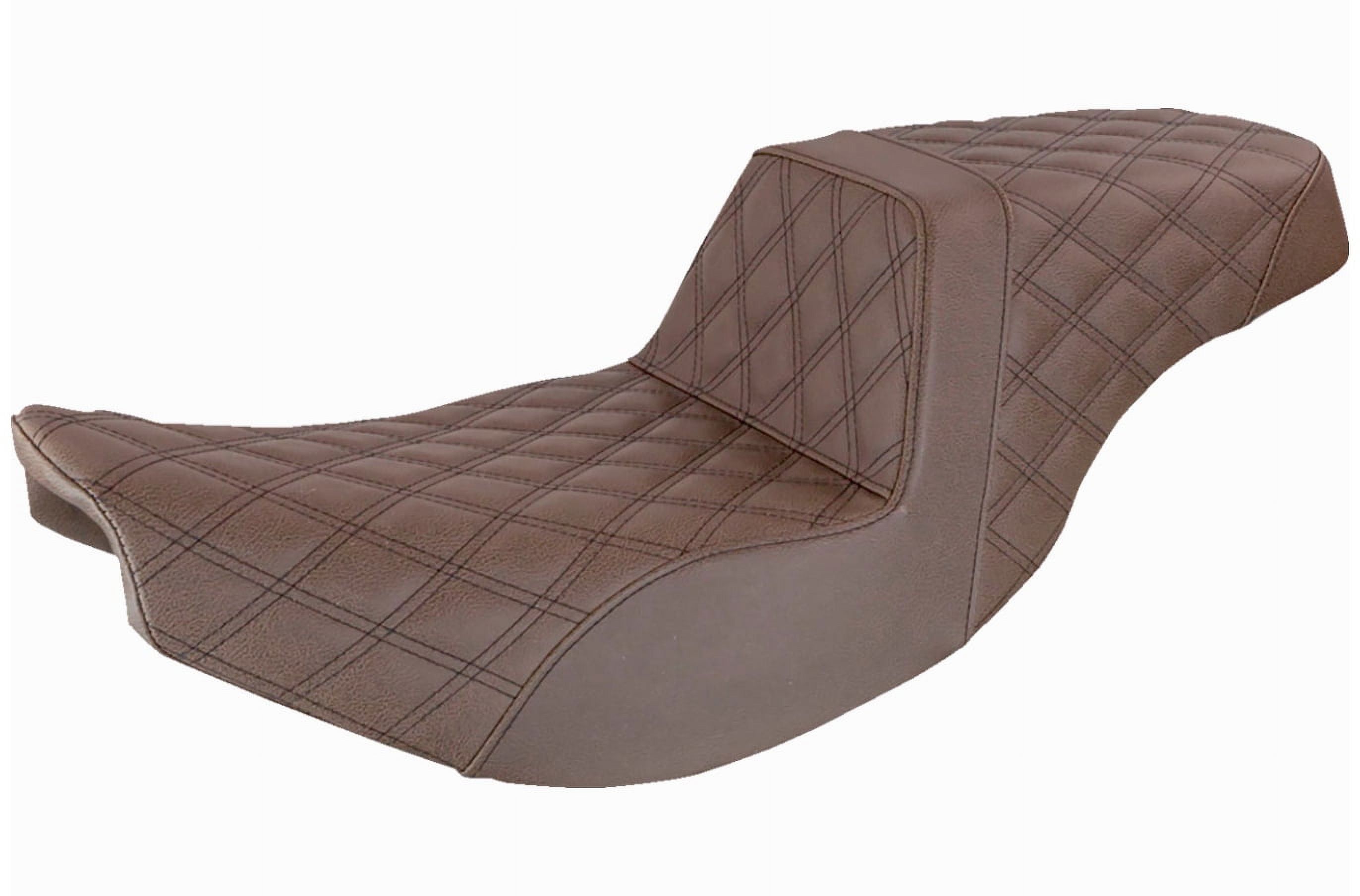 Saddlemen Step Up Brown Full Lattice Stitch Seat (I14-07-175BR ...