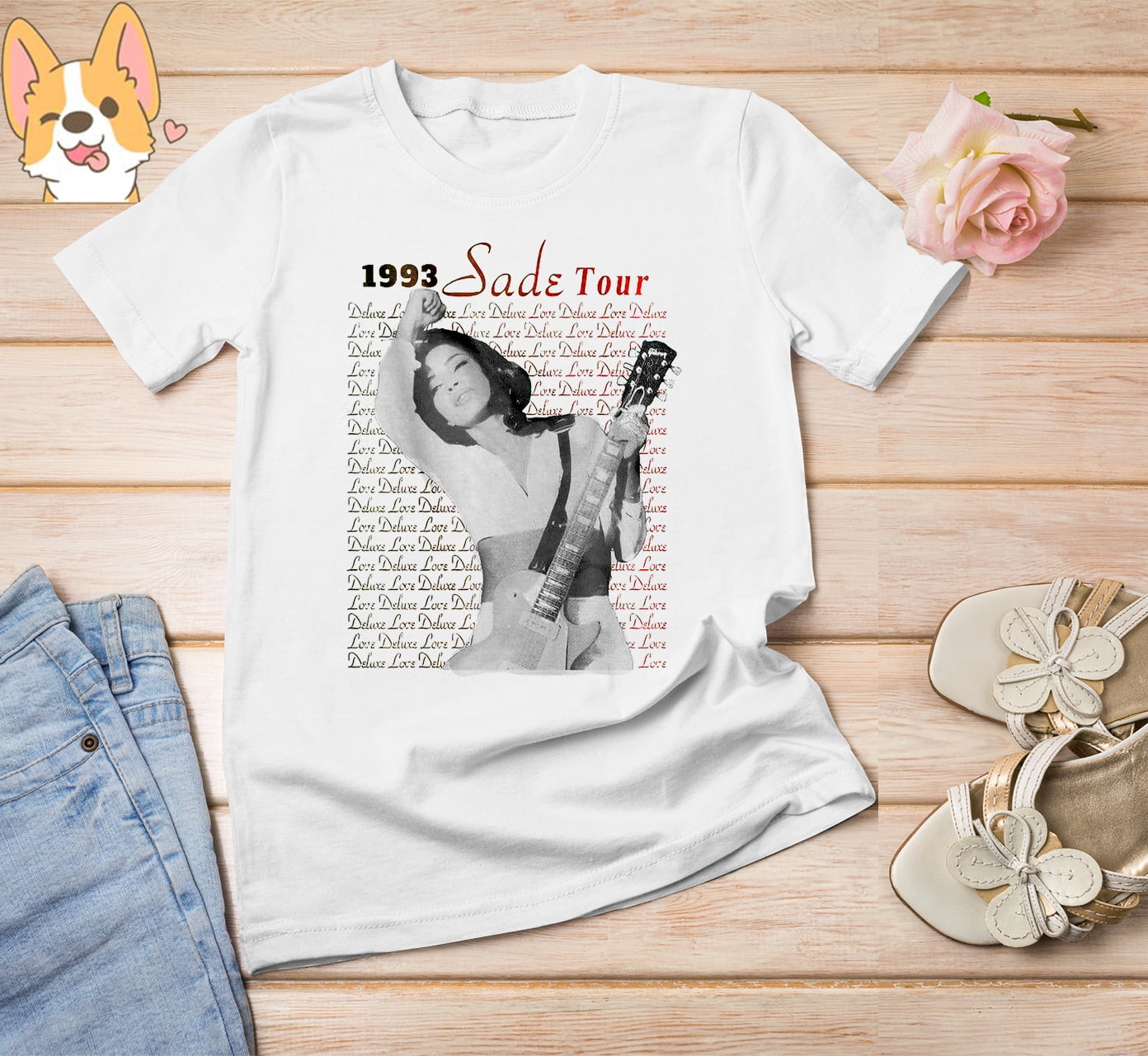 Sade 1993 Love Deluxe Tour White Cotton T-shirt S-234XL PP615 - Walmart.com