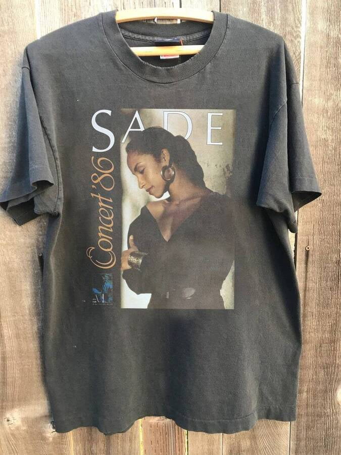 Sade Adu Graphic Tshirt, 80s Sade Album Diamond Singer Tour Unisex ...