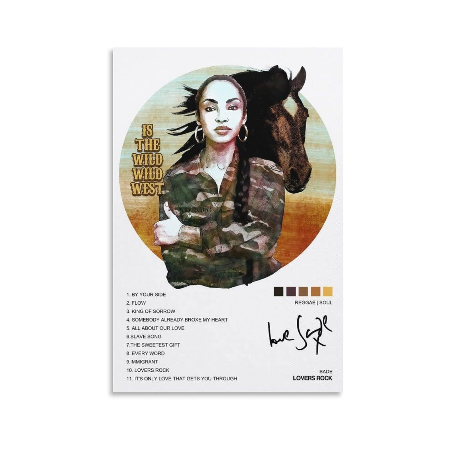 Sade Adu Poster, Sade Art Print Poster Prints Canvas Wall Art for ...