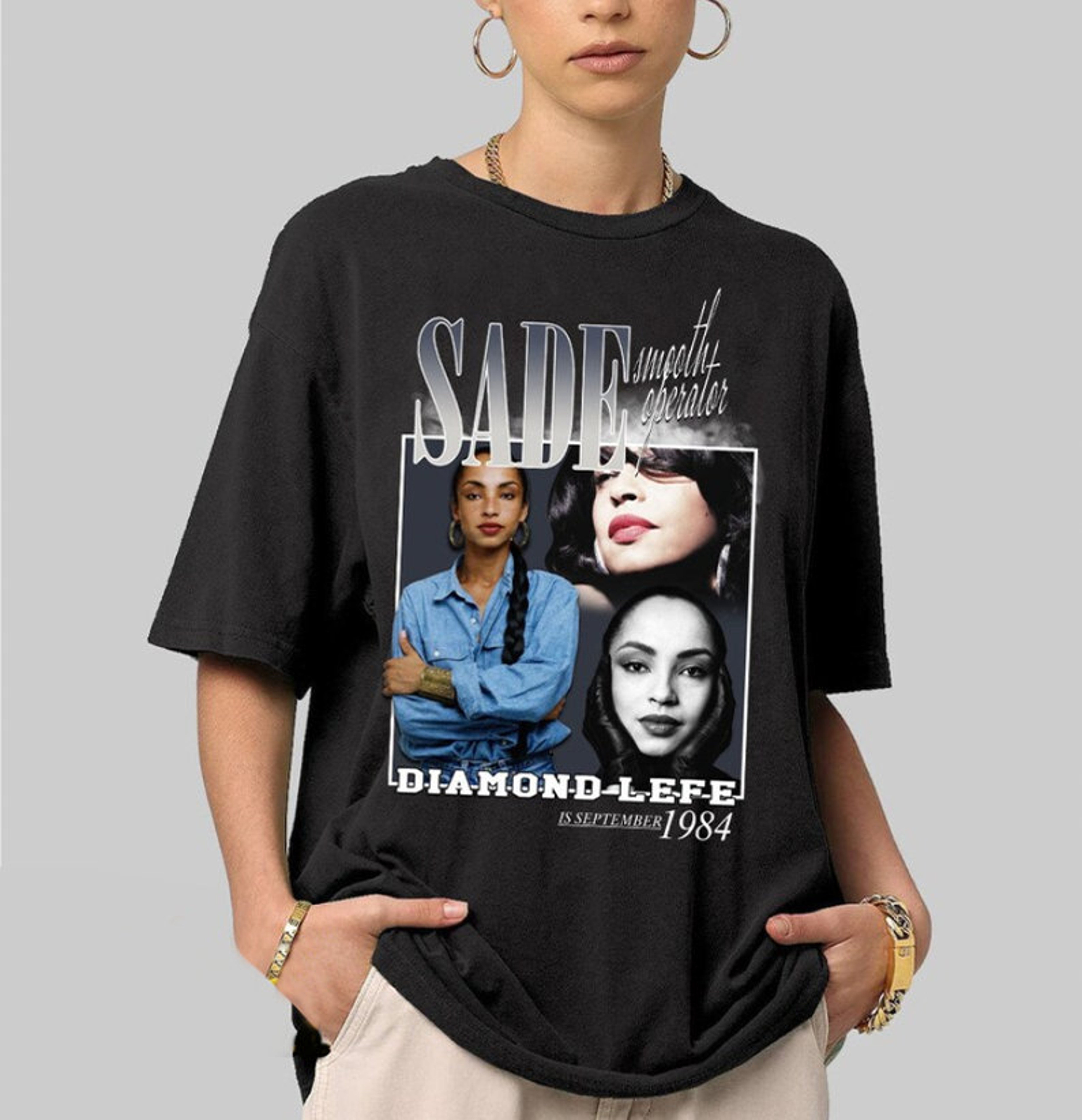 Sade Diamond Lefe Shirt, Sade Shirt, Sade Vintage Shirt, Sade Adu Shirt ...