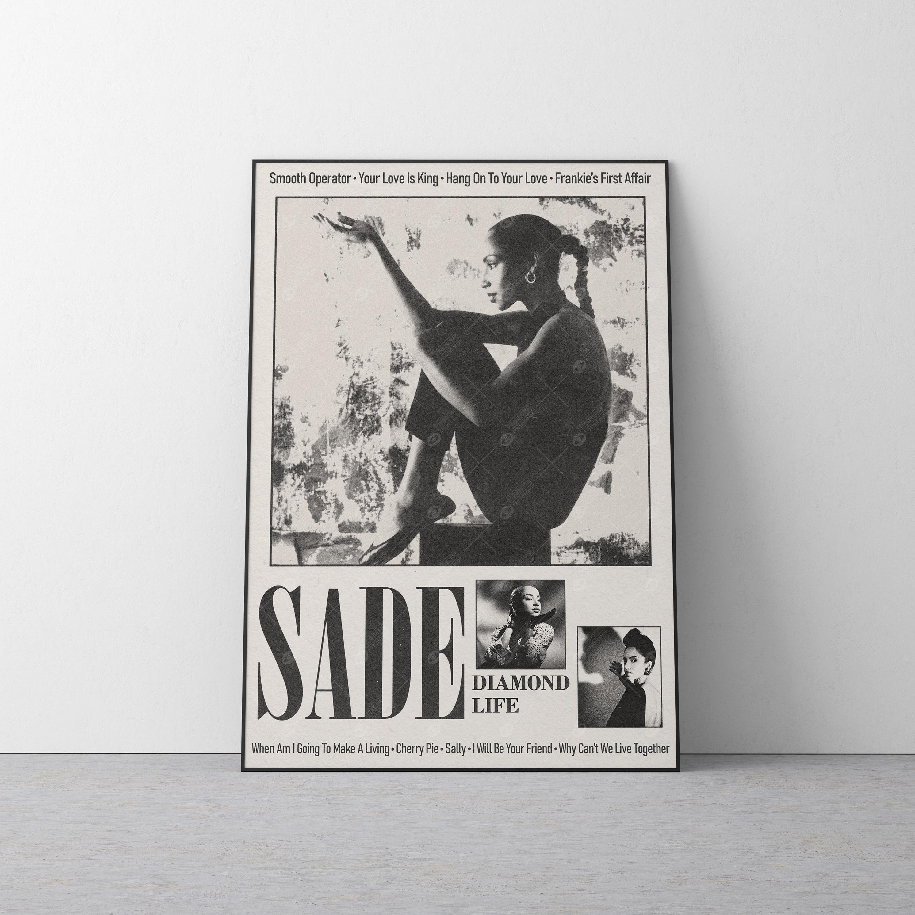 Sade - Diamond Life Album | Vintage Music Wall Art Decor - Walmart.com