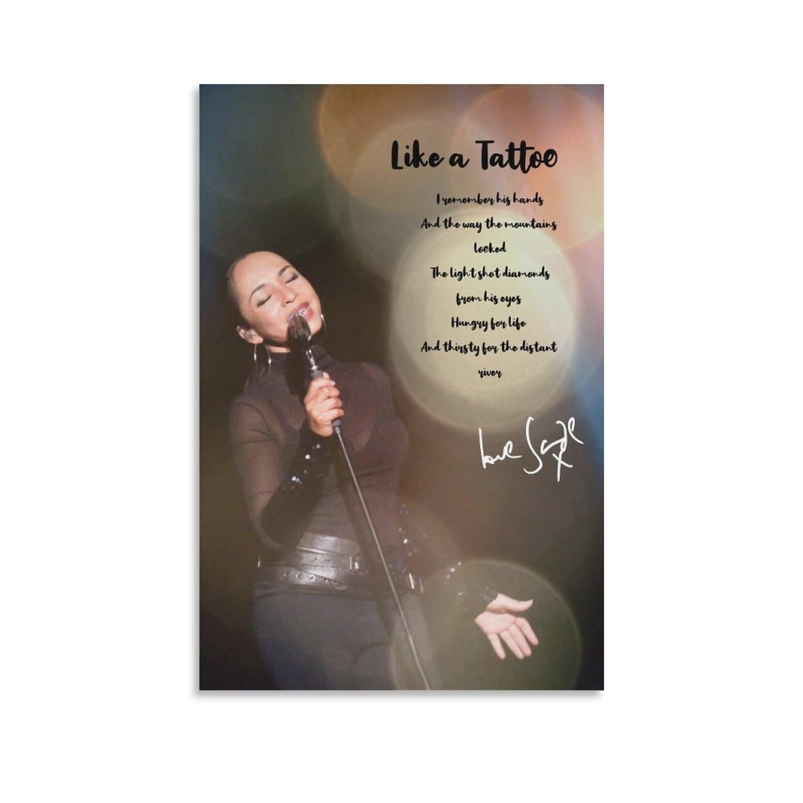 Sade Poster Retro Y2k Soul Music Poster Prints Canvas Wall Art for ...