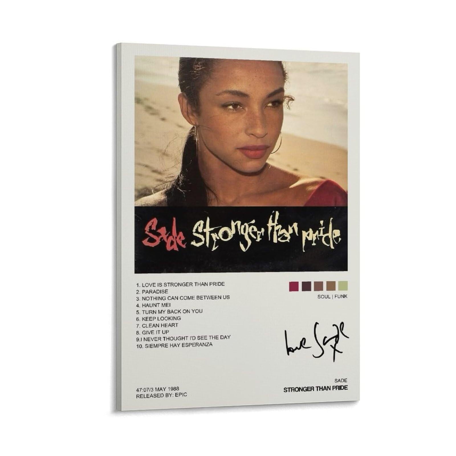 Sade The Best of Sade Poster Prints Canvas Wall Art for Trendy Dorm ...