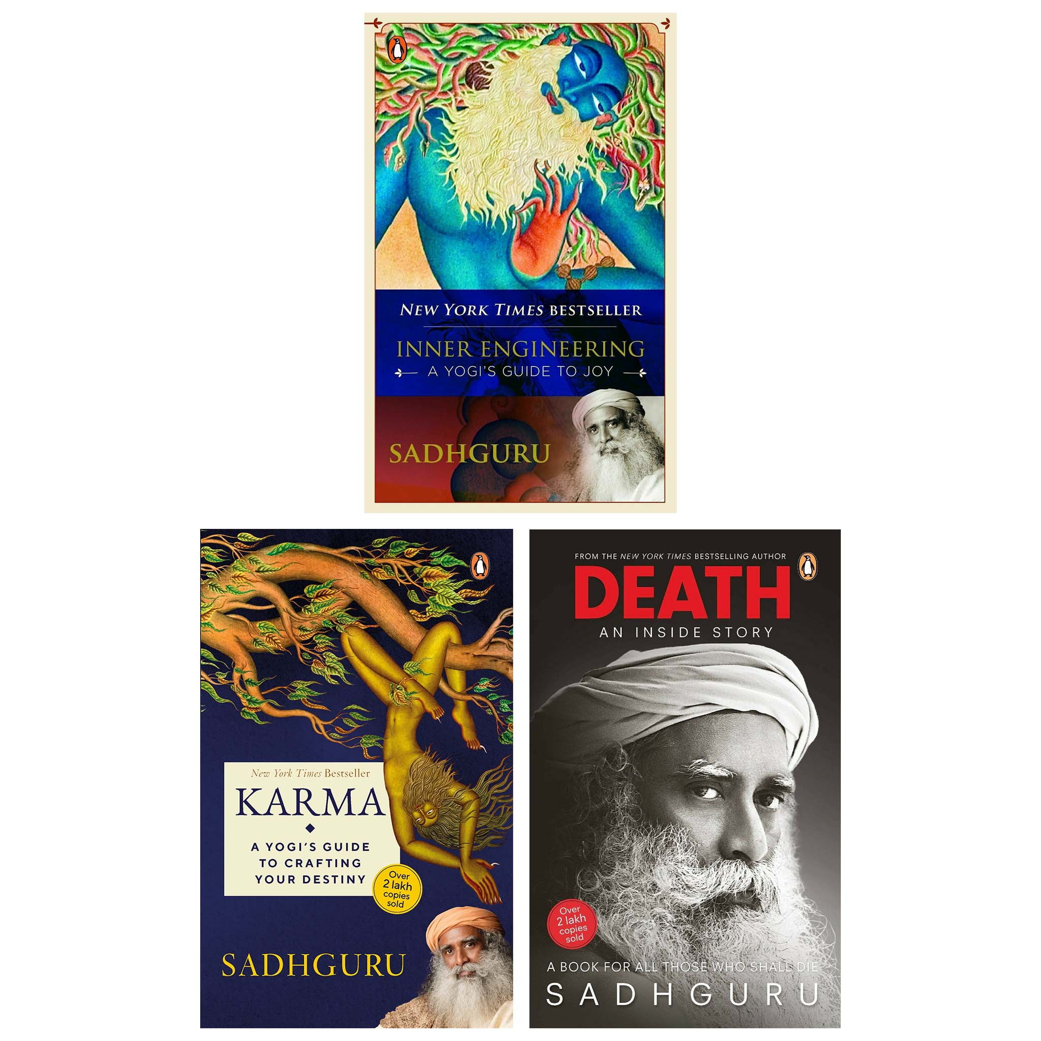 Sadhguru: A Yogi's Guide Collection 3 Books Set (Inner Engineering ...
