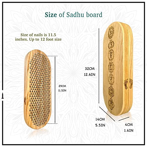 Sadhu Board from 100% Oak Wood, Sadhu Board for Beginners, Nails Step 0 ...