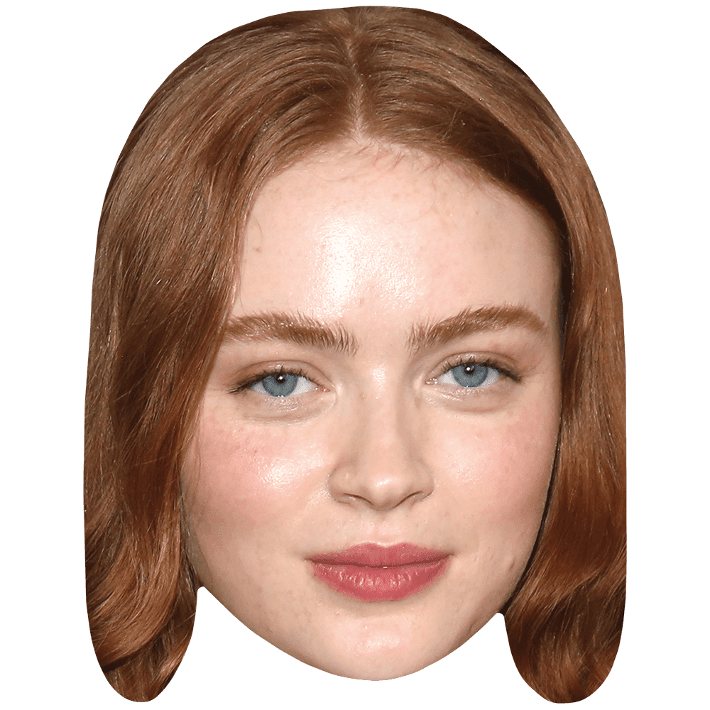 Sadie Sink (Long Hair) Celebrity Mask, Flat Card Face, Fancy Dress Mask ...