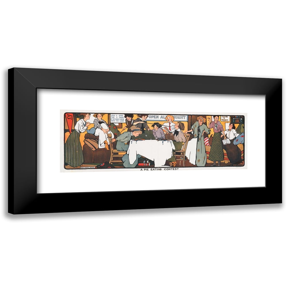 Sadie Wendell Mitchell 18x9 Black Modern Framed Museum Art Print Titled ...