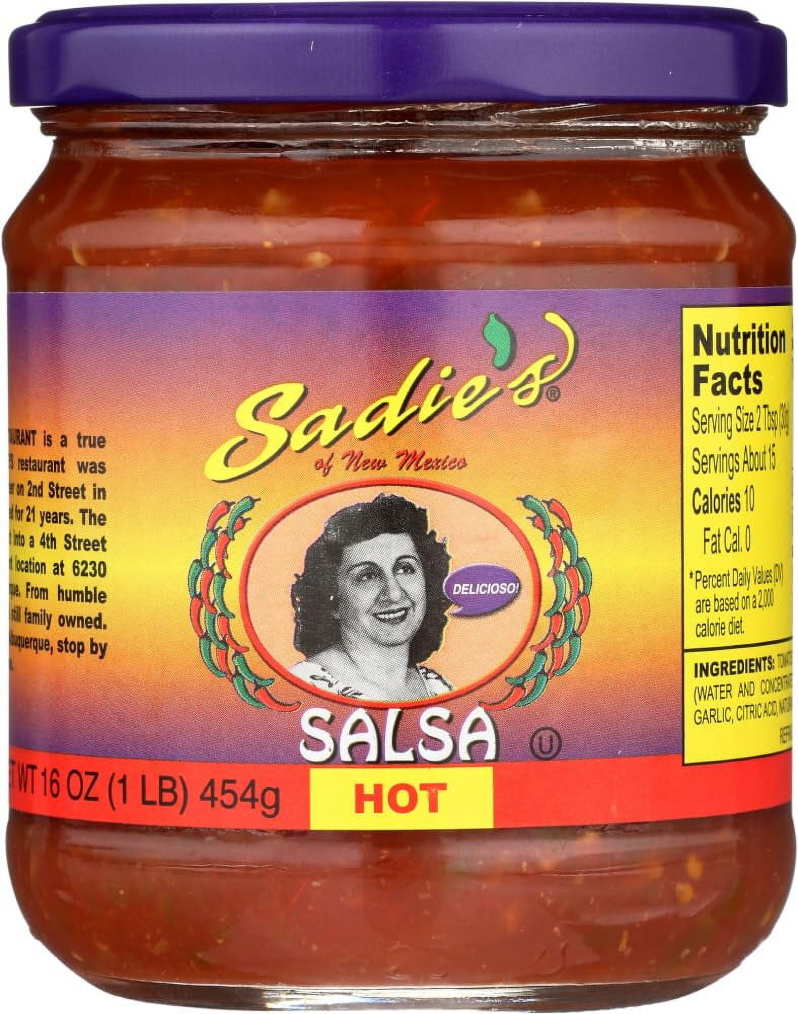 Sadie's of New Mexico Salsa, Hot 16 Oz (Pack of 3) - Walmart.com