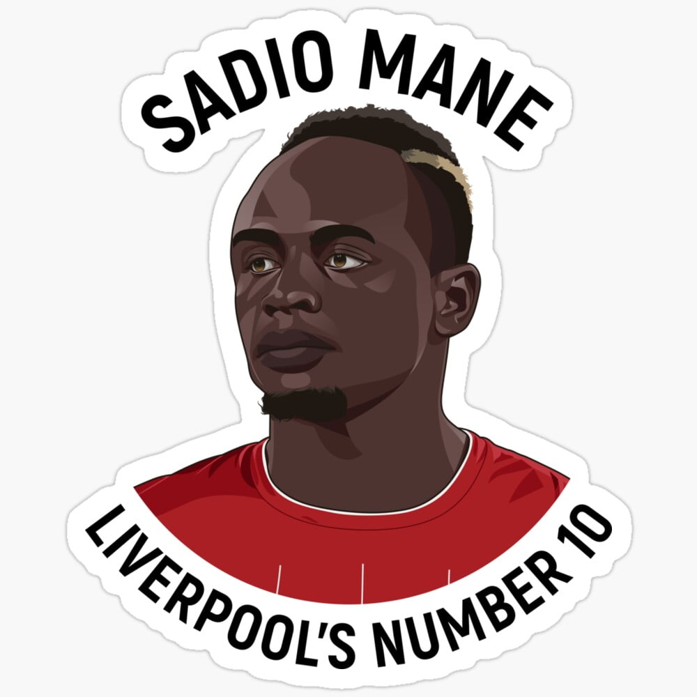 Sadio Manã© Sticker Phone Decal Water Bottle Stickers Car Decals ...