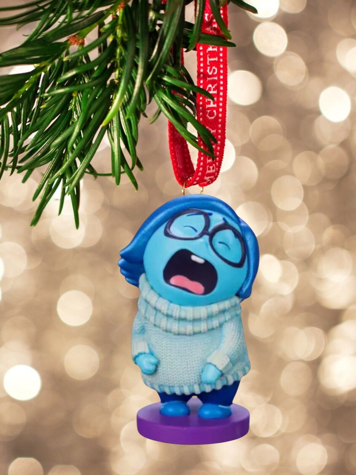 Sadness Inside Out PVC Ornament Figurine Charm Dangler Gift Figure ...
