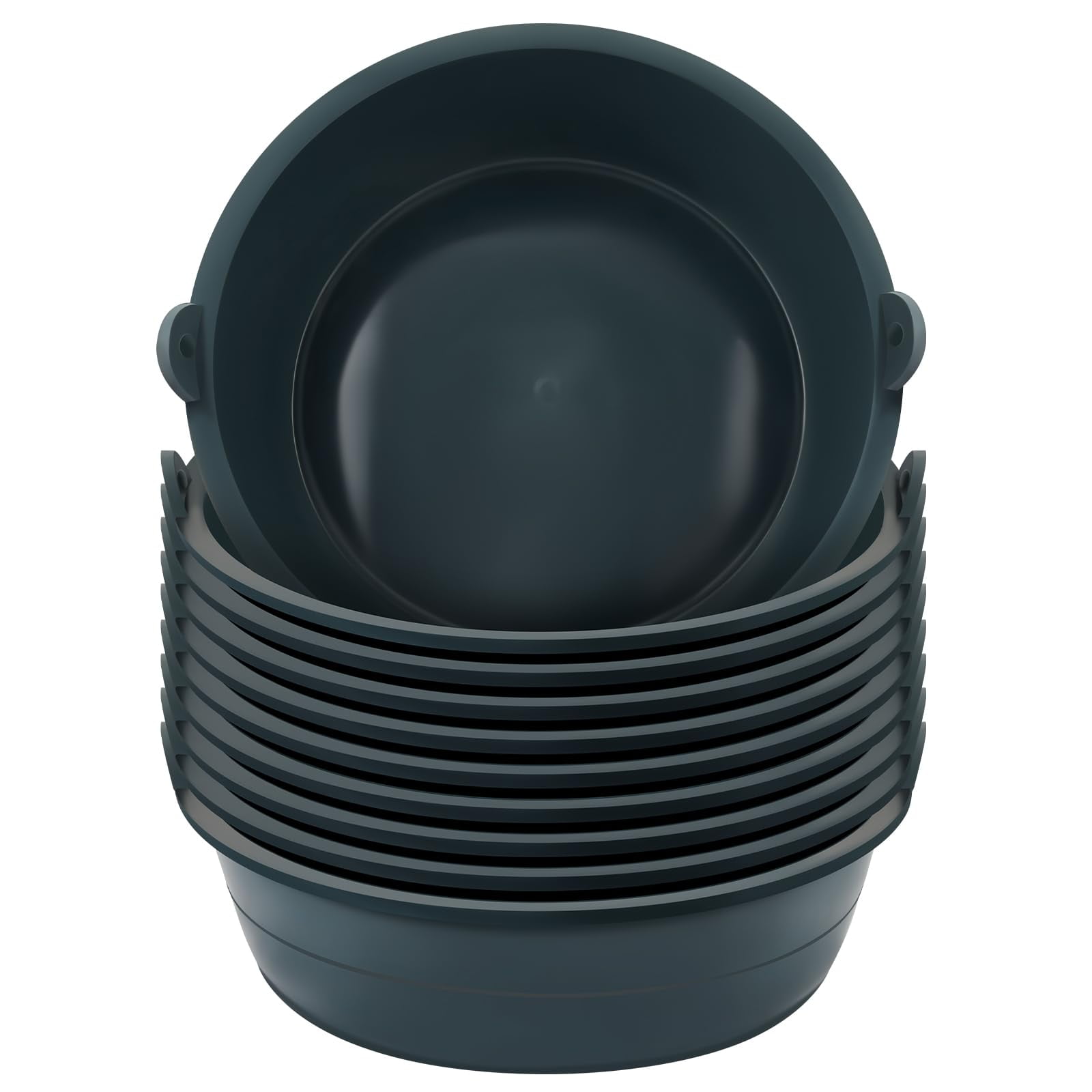 Sadnyy 10 Pcs Ox Tendon Feeder Pan, 3 Pan Utility Horse Bucket Dog Bowl ...