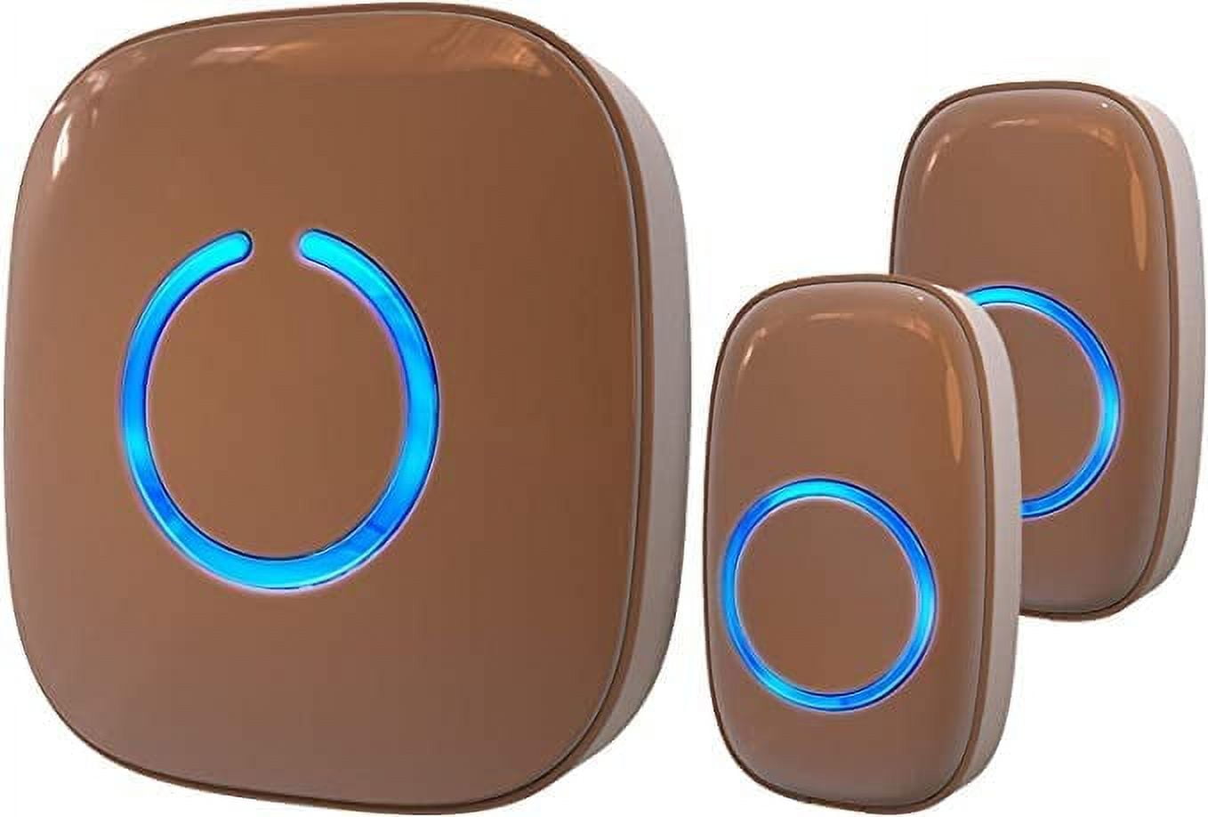 SadoTech Smart Wireless Doorbells with Plug-in Chime & Push Buttons for ...