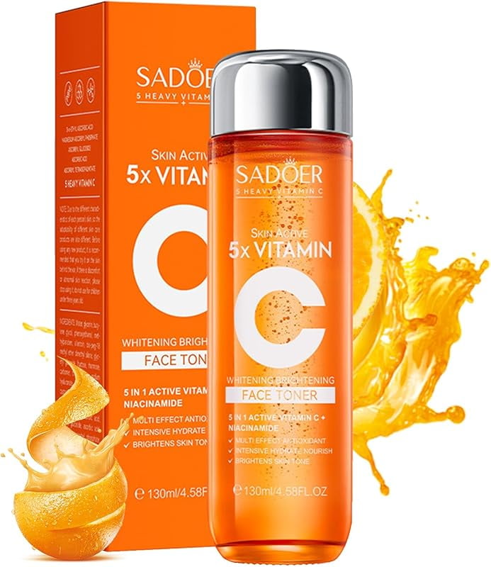 Sadoer 5X Vitamin C Toner, Sadoer Vitamin C Face Toner, Sadoer 5 En 1 Vitamina C Serum, Korean ...