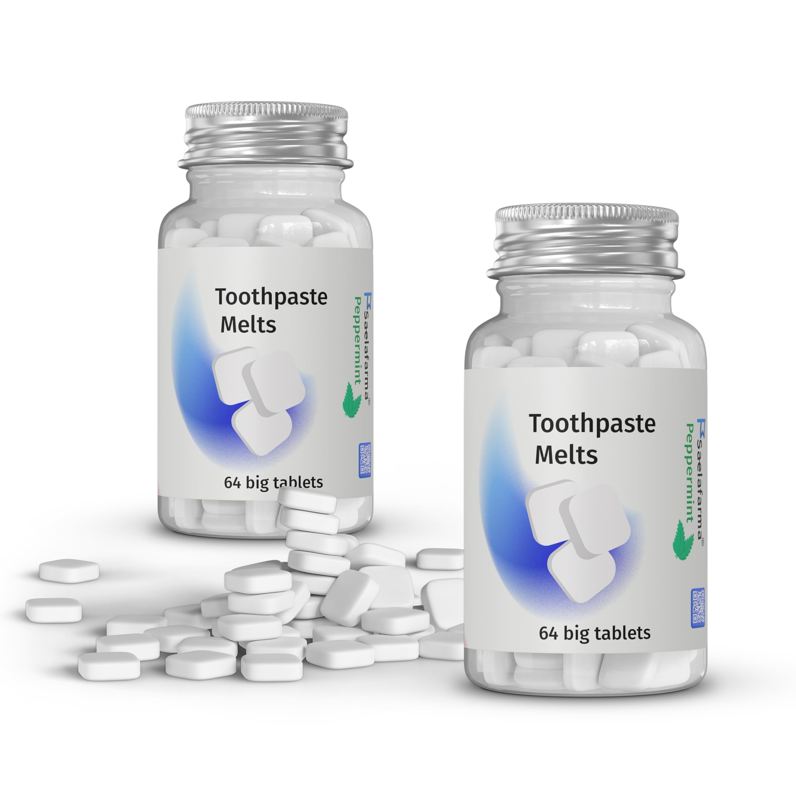 Saelafarma Toothpaste Melts, Natural Mint Flavor, Only Clean ...