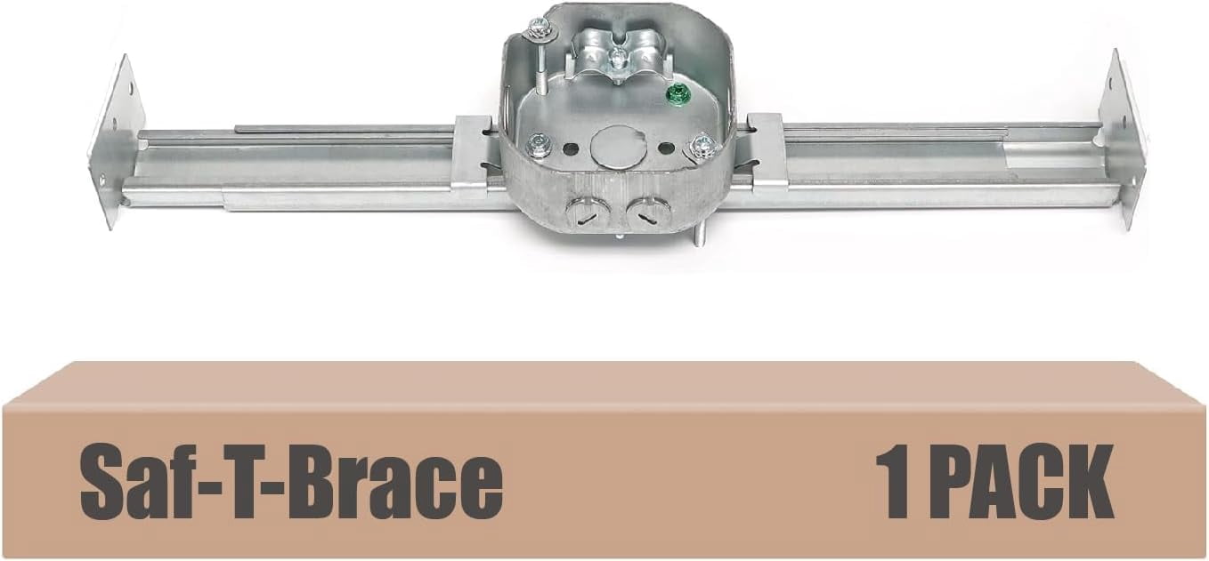 Saf-T-Brace for Ceiling Fa, Mounting Bracket with Adjustable Hanr, 1-1/ ...