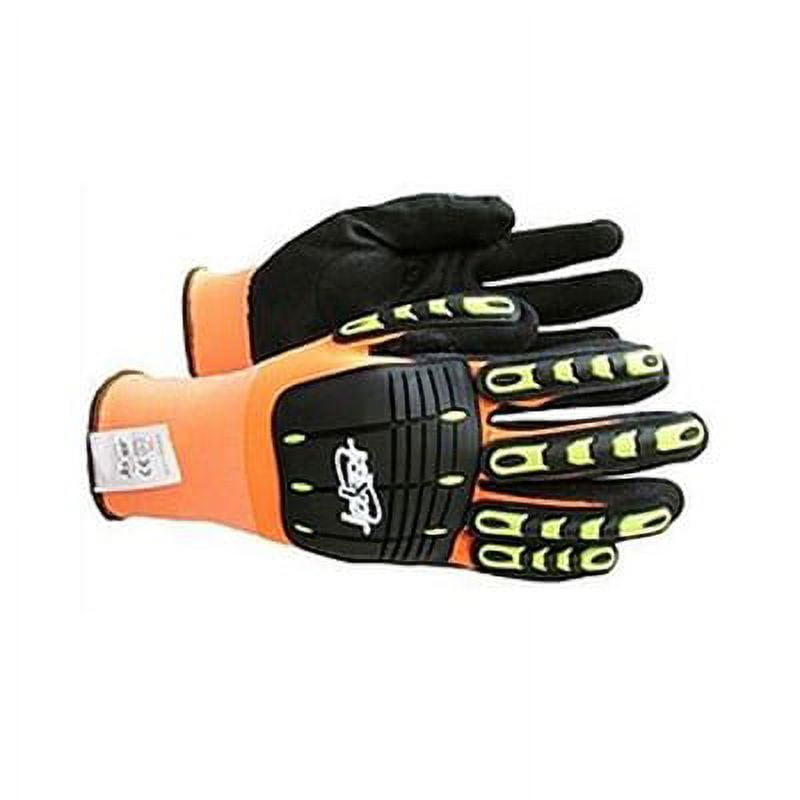Saf-T-Glove Joker Hi-Vis Orange Cut Level 5 Impact Gloves, Small - (2 ...