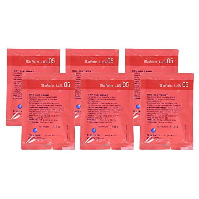 Safale - 2353X6 US-05 (Six Packages, 11.5 g ea) - Walmart Business Supplies