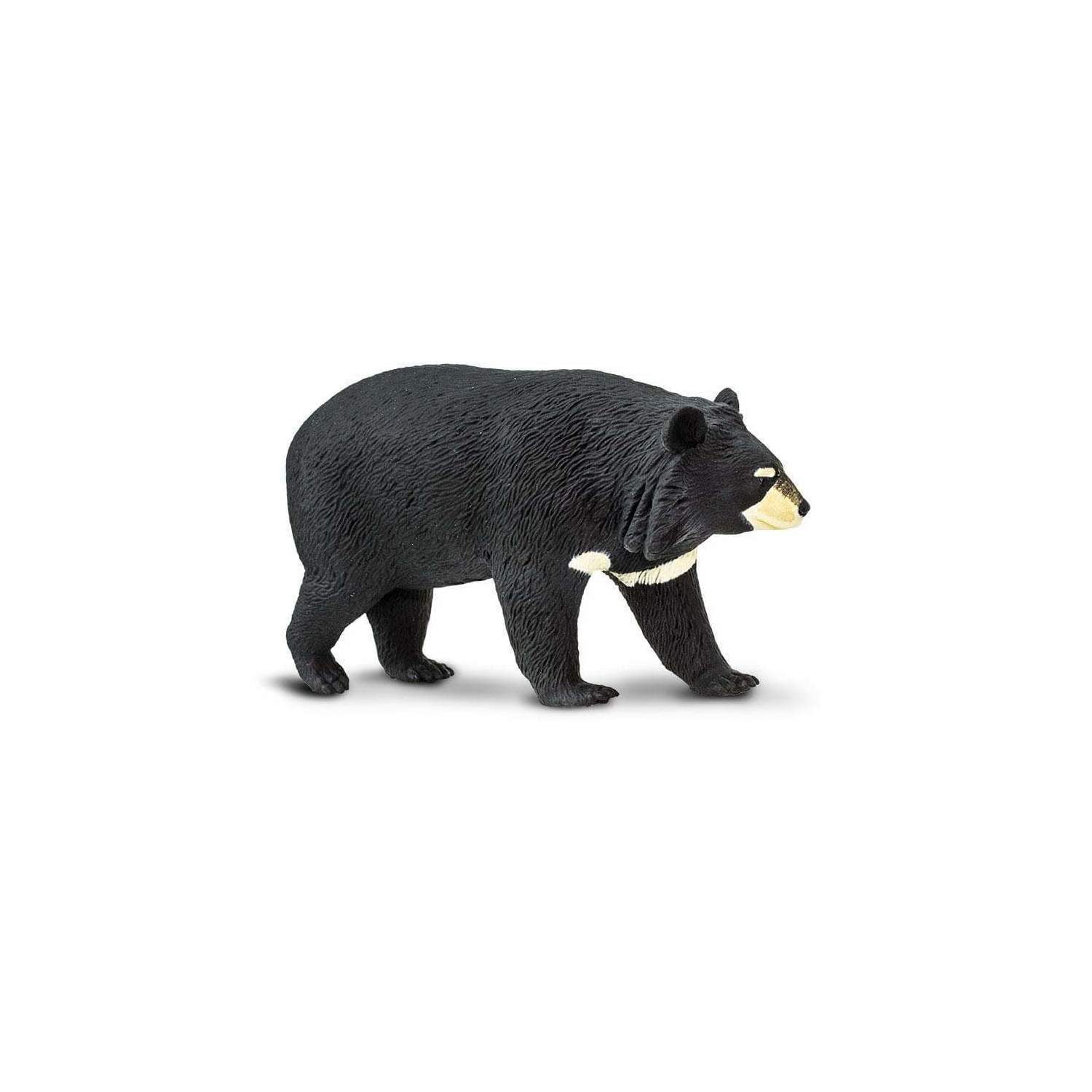 Safari Ltd. Moon Bear Figurine - Realistic 4.5" Asian Black Bear Figure ...