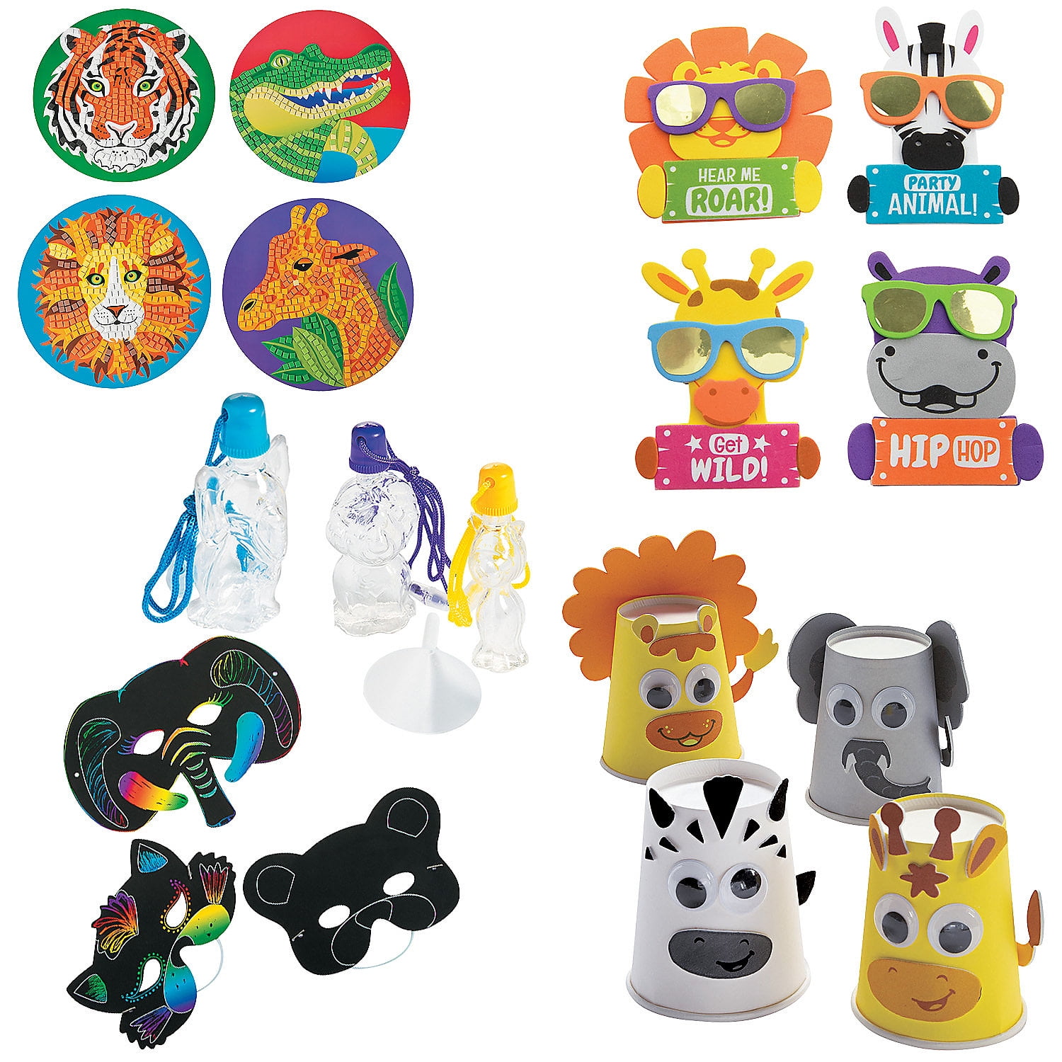 Safari Adventure Boredom Buster Kit, Craft Kits, Party Supplies, 64 ...