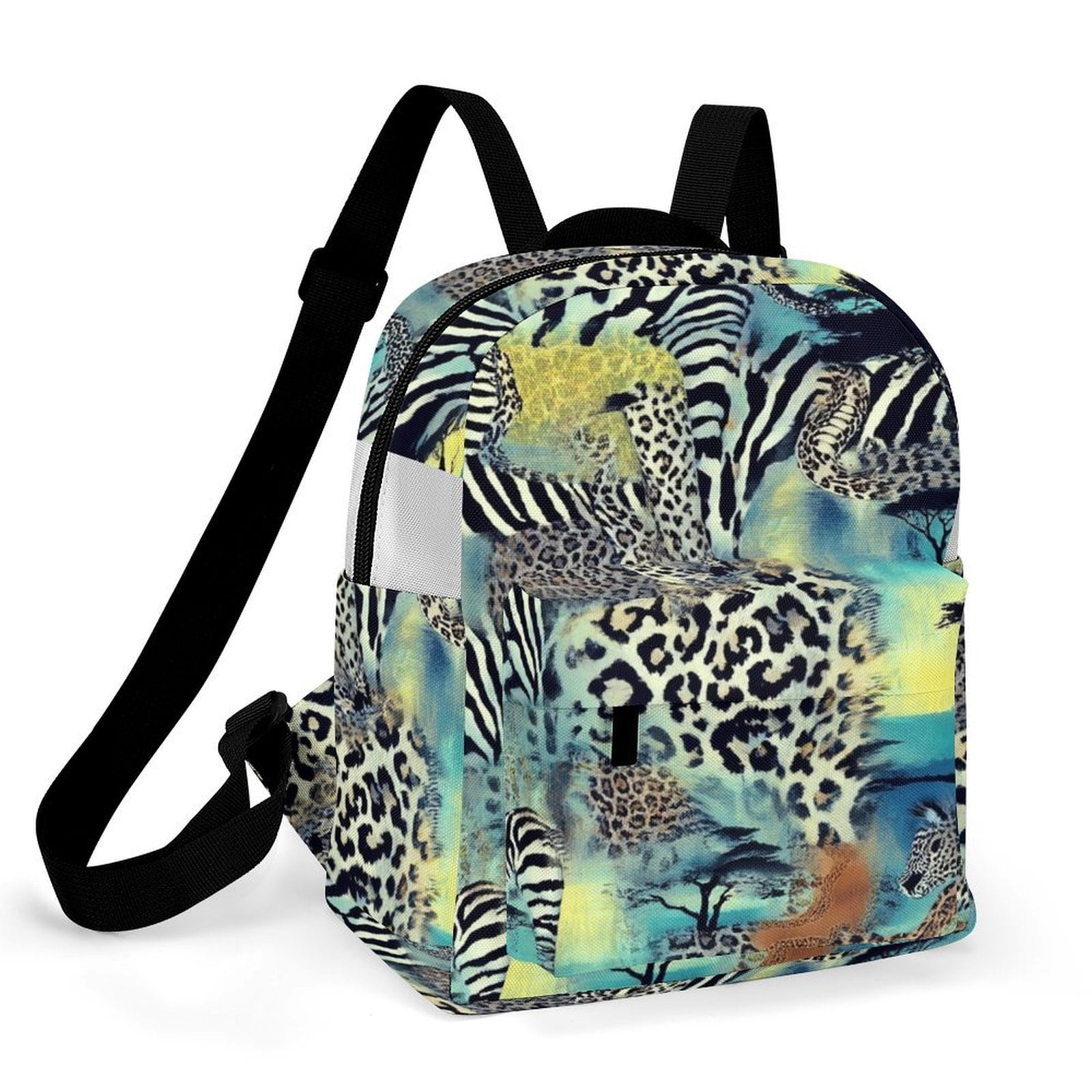 Safari Animal Print Vibrant Small Backpack Cute Mini Backpacks For ...