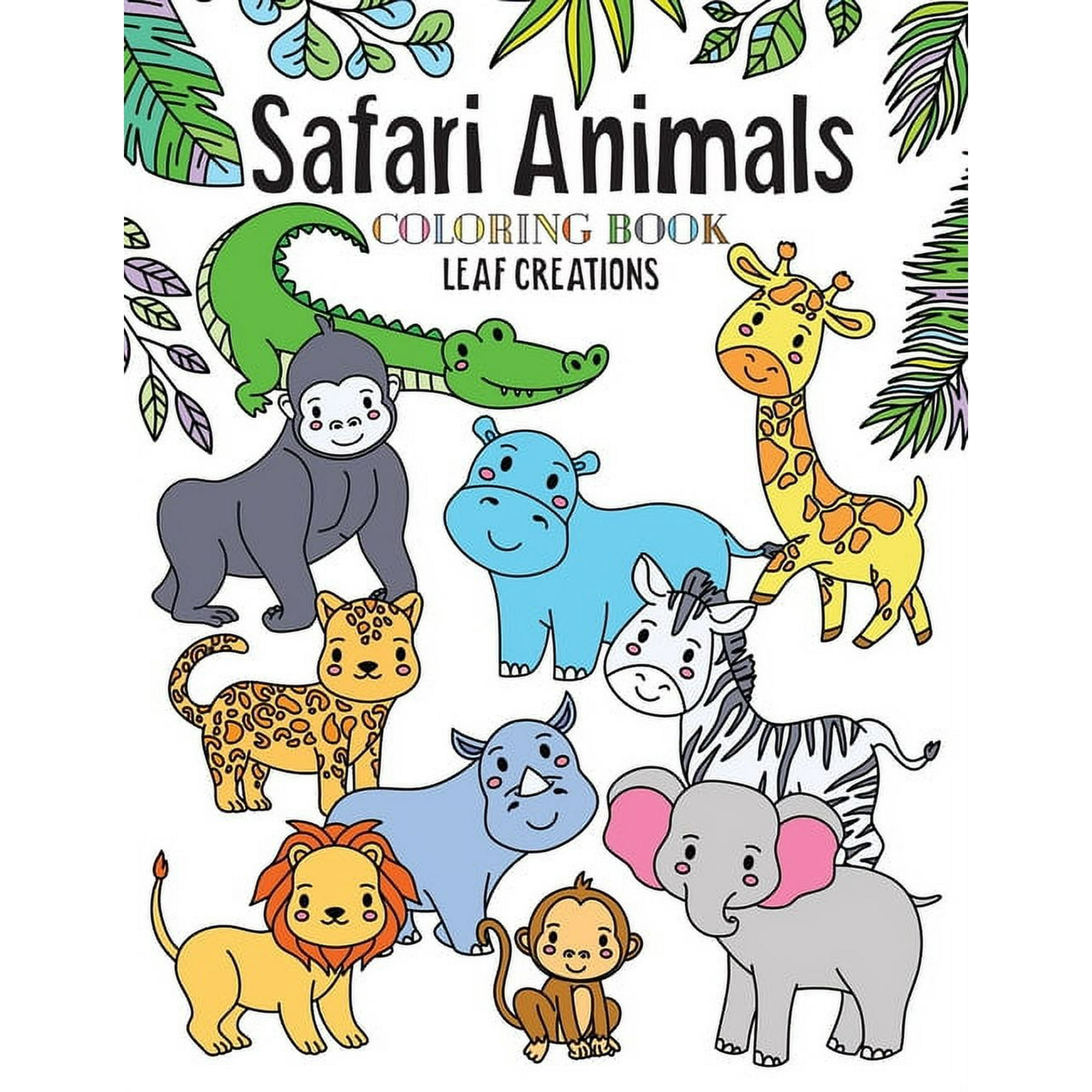 Safari Animals Coloring Page