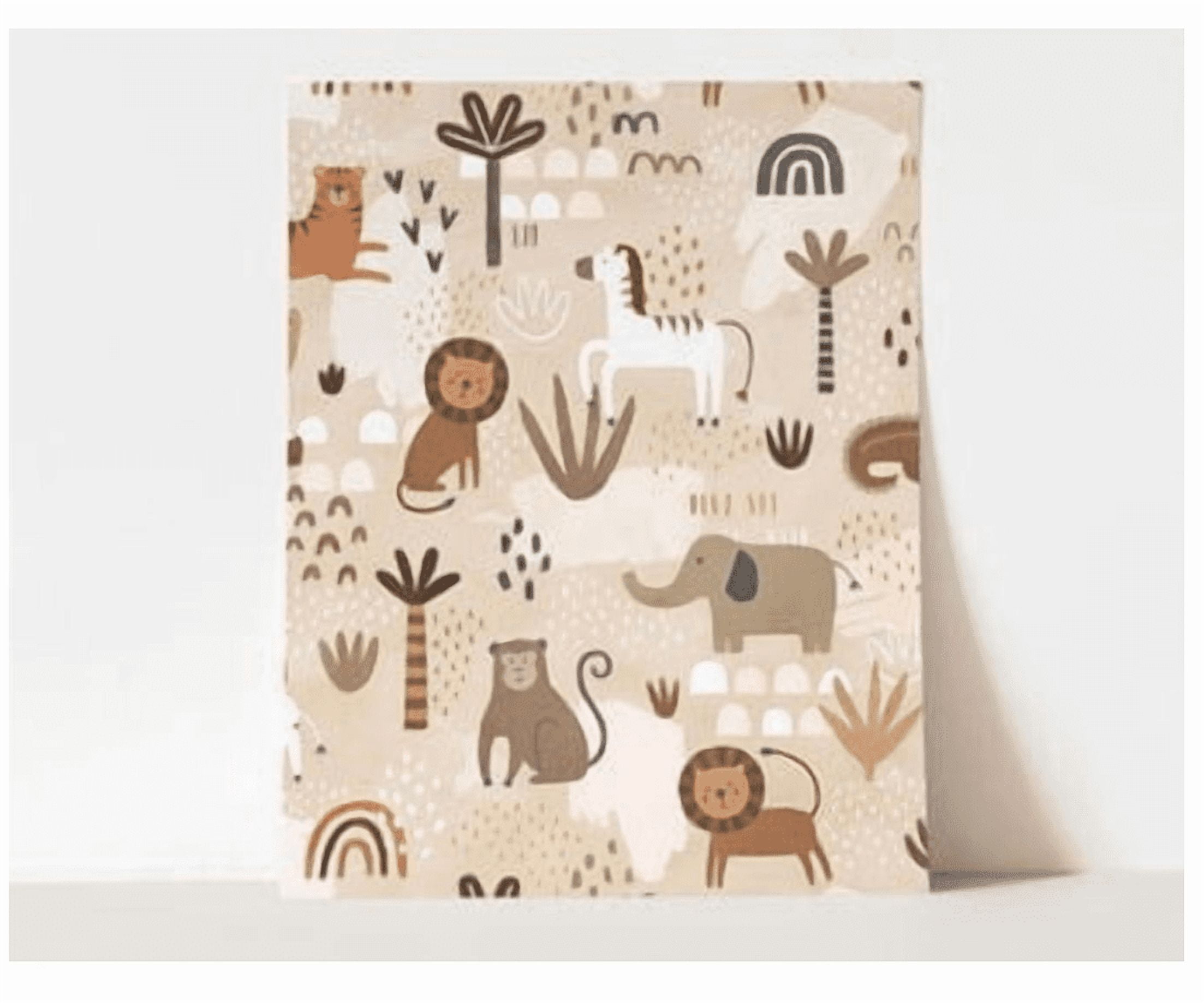 Safari Animals Poster Jungle Animals Poster Nursery Poster Wall Art ...