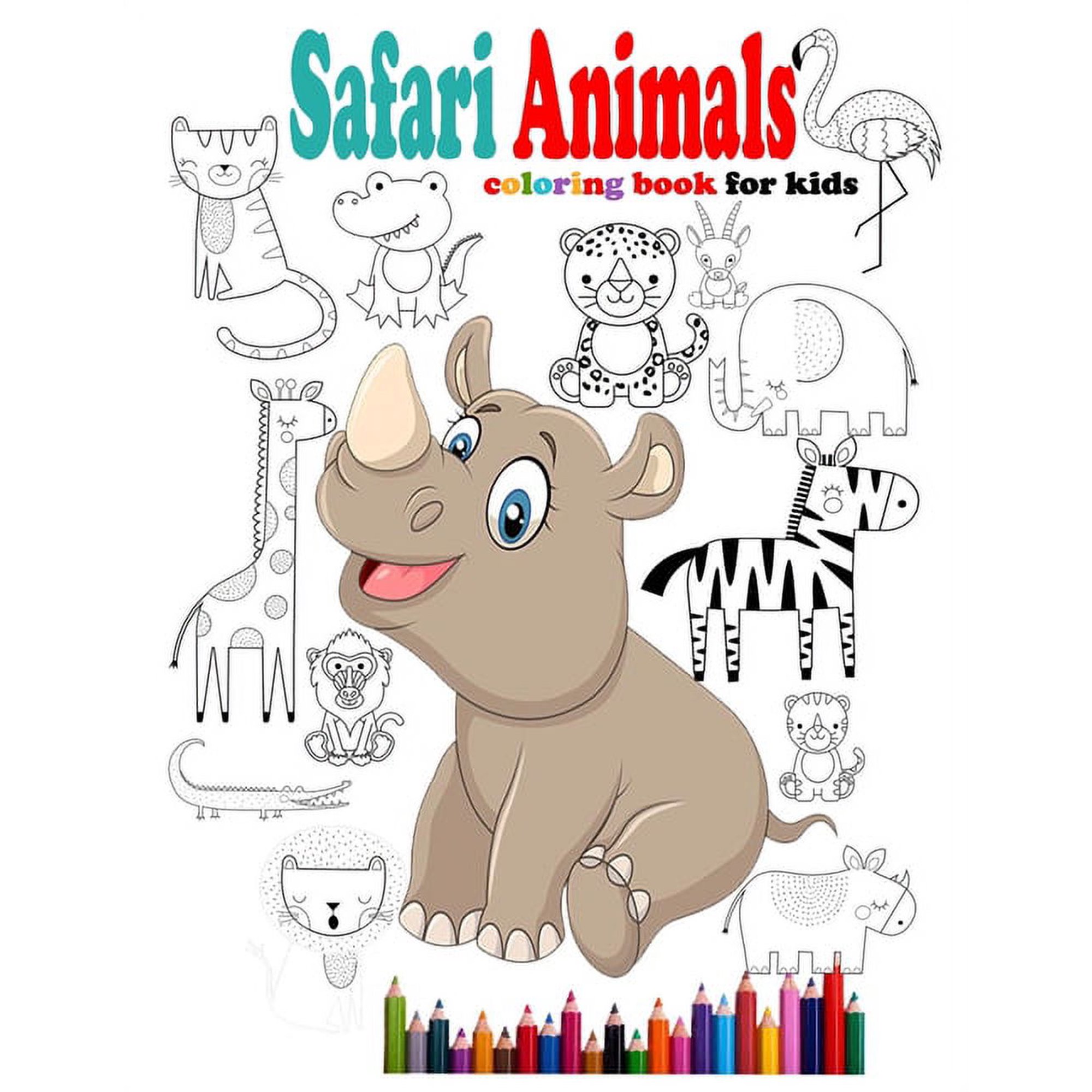 African Safari Animals Coloring Pages