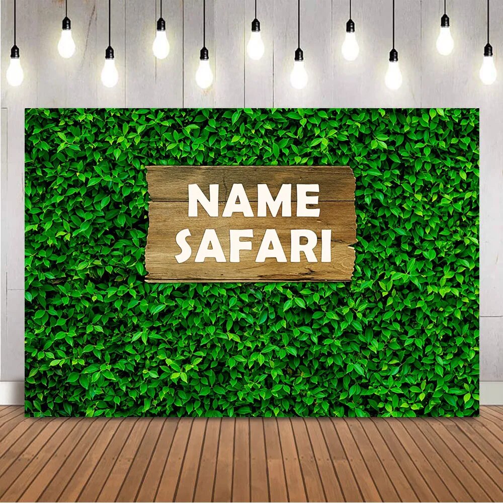 Safari Birthday Backdrop Newborn Kids Children Portrait Background for ...