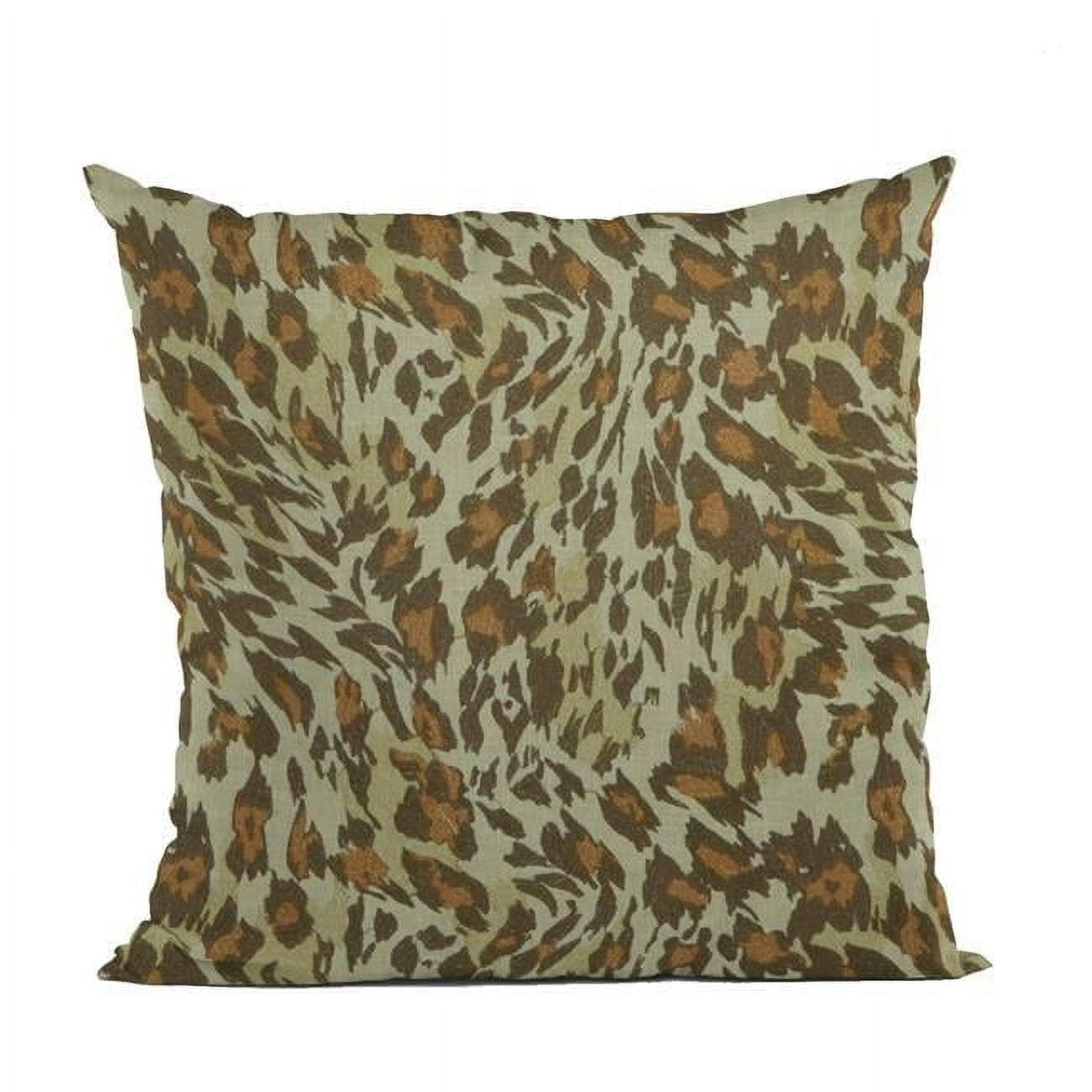Safari Cheetah Embroydery Luxury Throw Pillow - 20 x 30 in. Queen Size ...