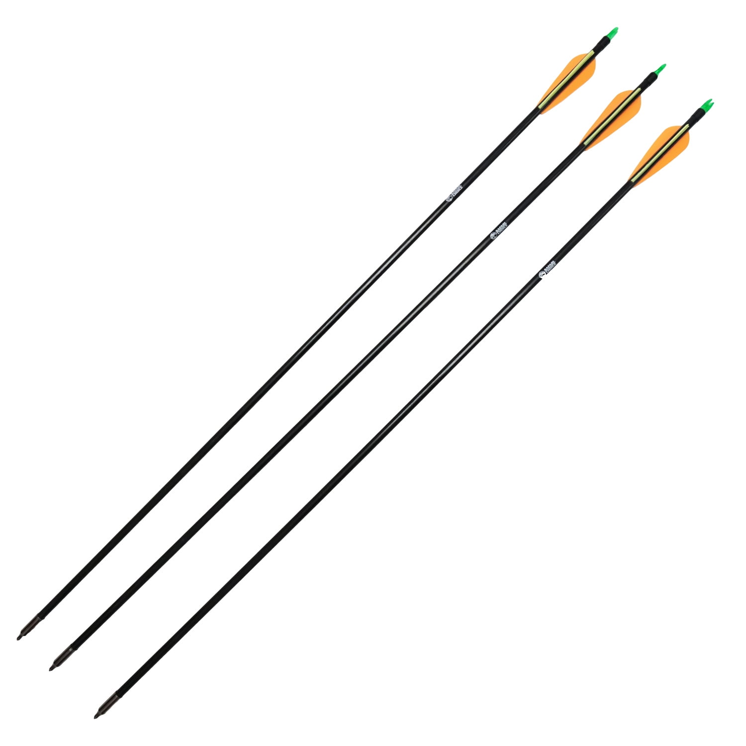 Safari Choice Archery 31.5" Fiberglass Hunting Arrows 8mm, 3pc pack ...