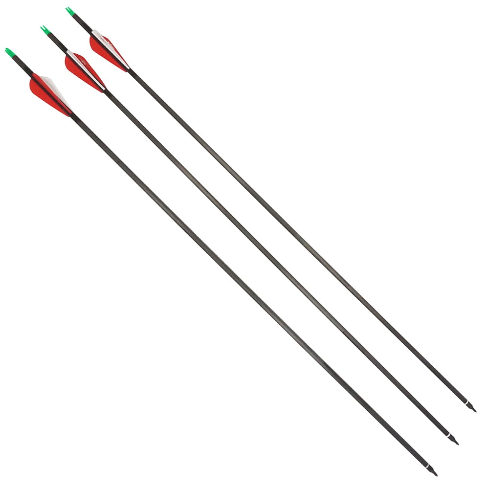 Safari Choice Archery Hunting Carbon/Fiberglass Mix Arrows 30" (3 Pack ...