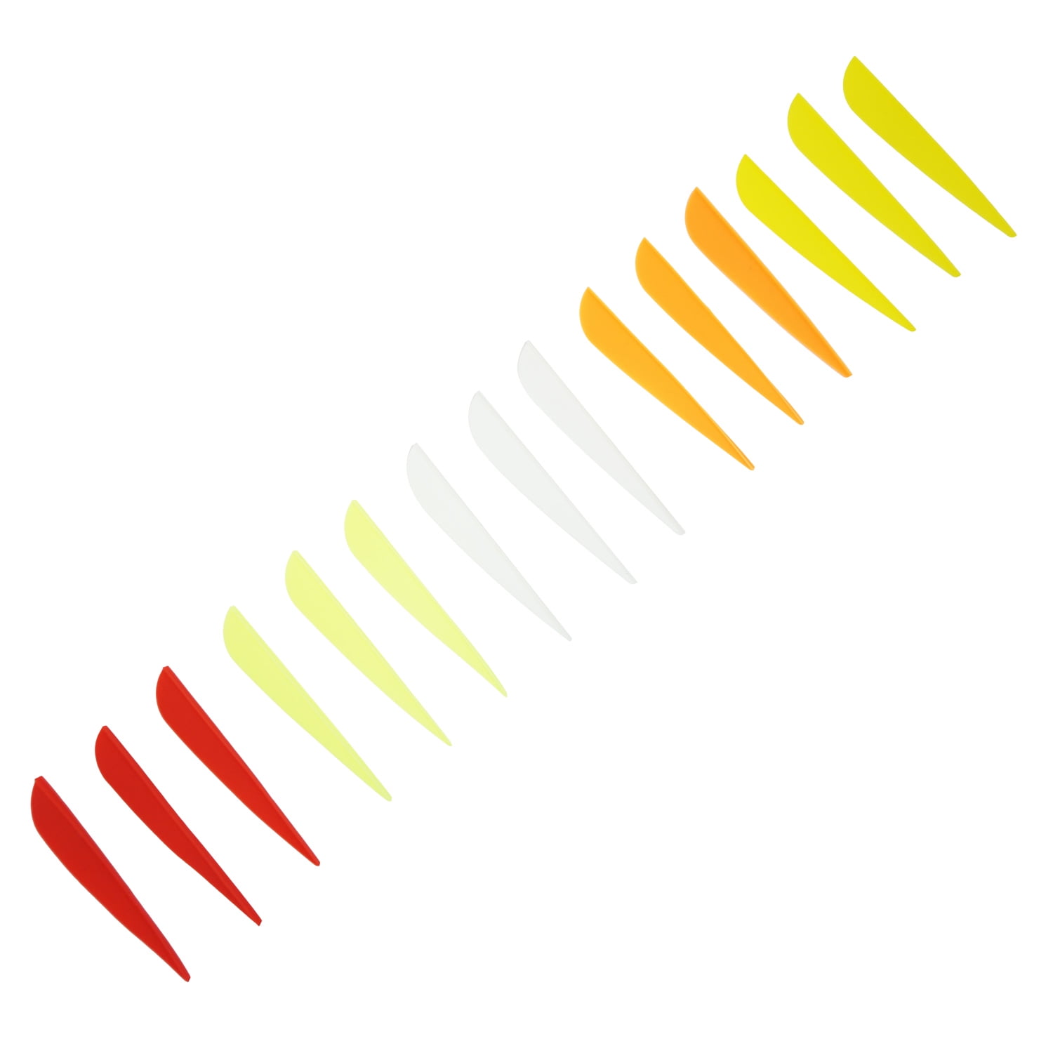 Safari Choice Arrow Fletching 3" Plastic Vane, 15pc pack (Mixed Colors ...