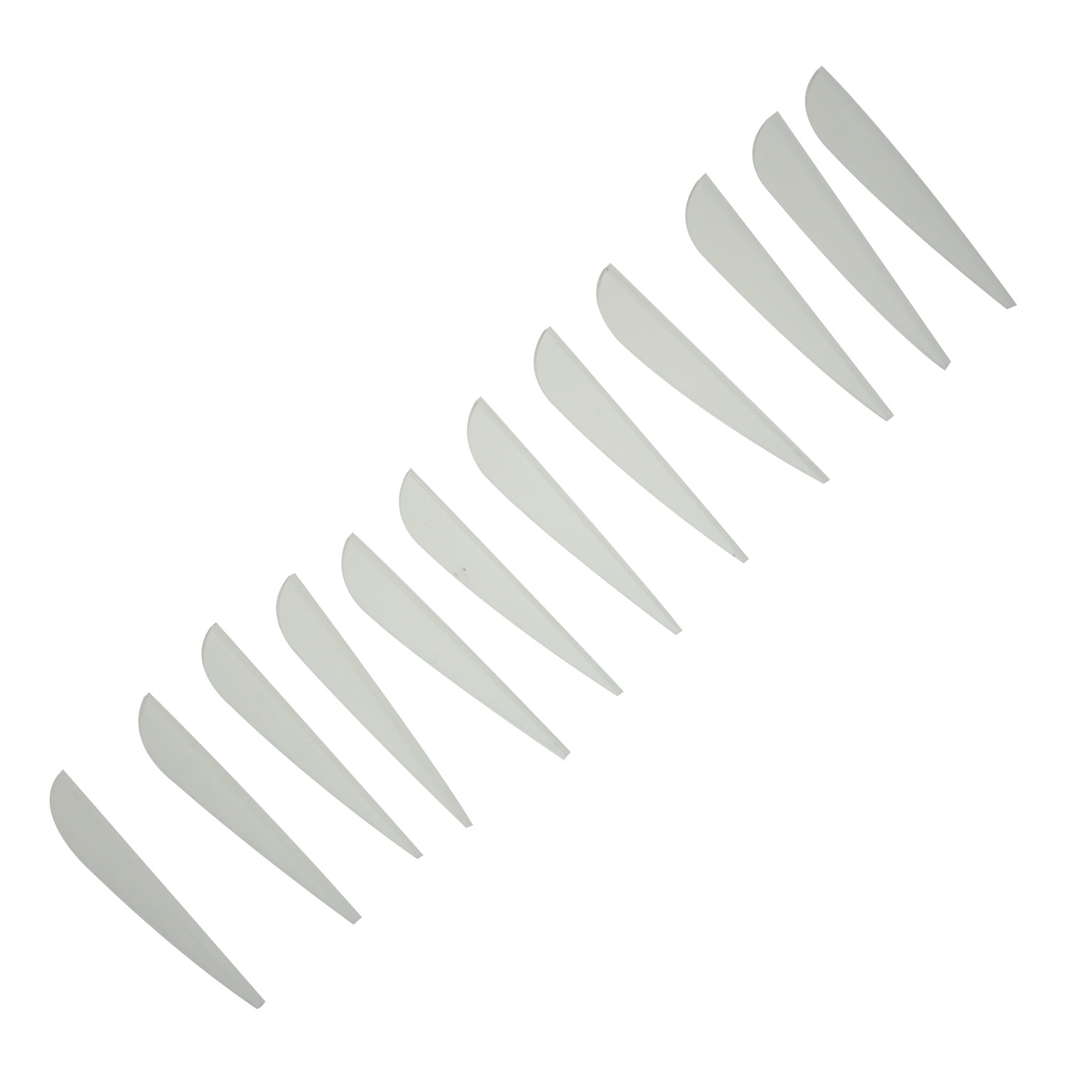 Safari Choice Arrow Fletching 3" Plastic Vane, 15pc pack (White ...