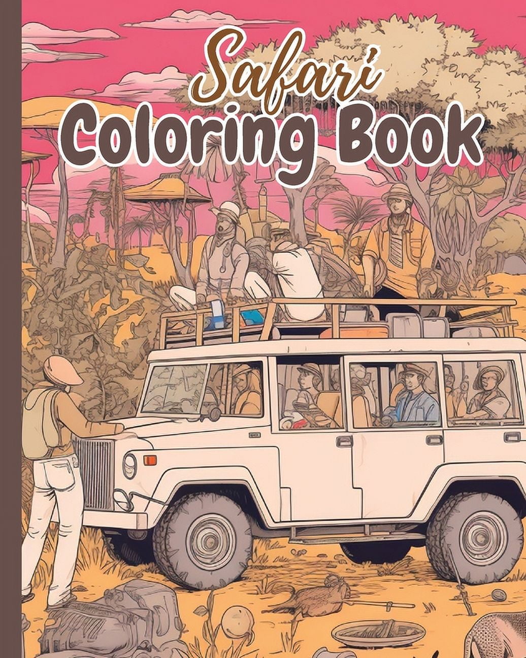 Safari Coloring Book For Kids: Safari Animals Coloring Book for ...