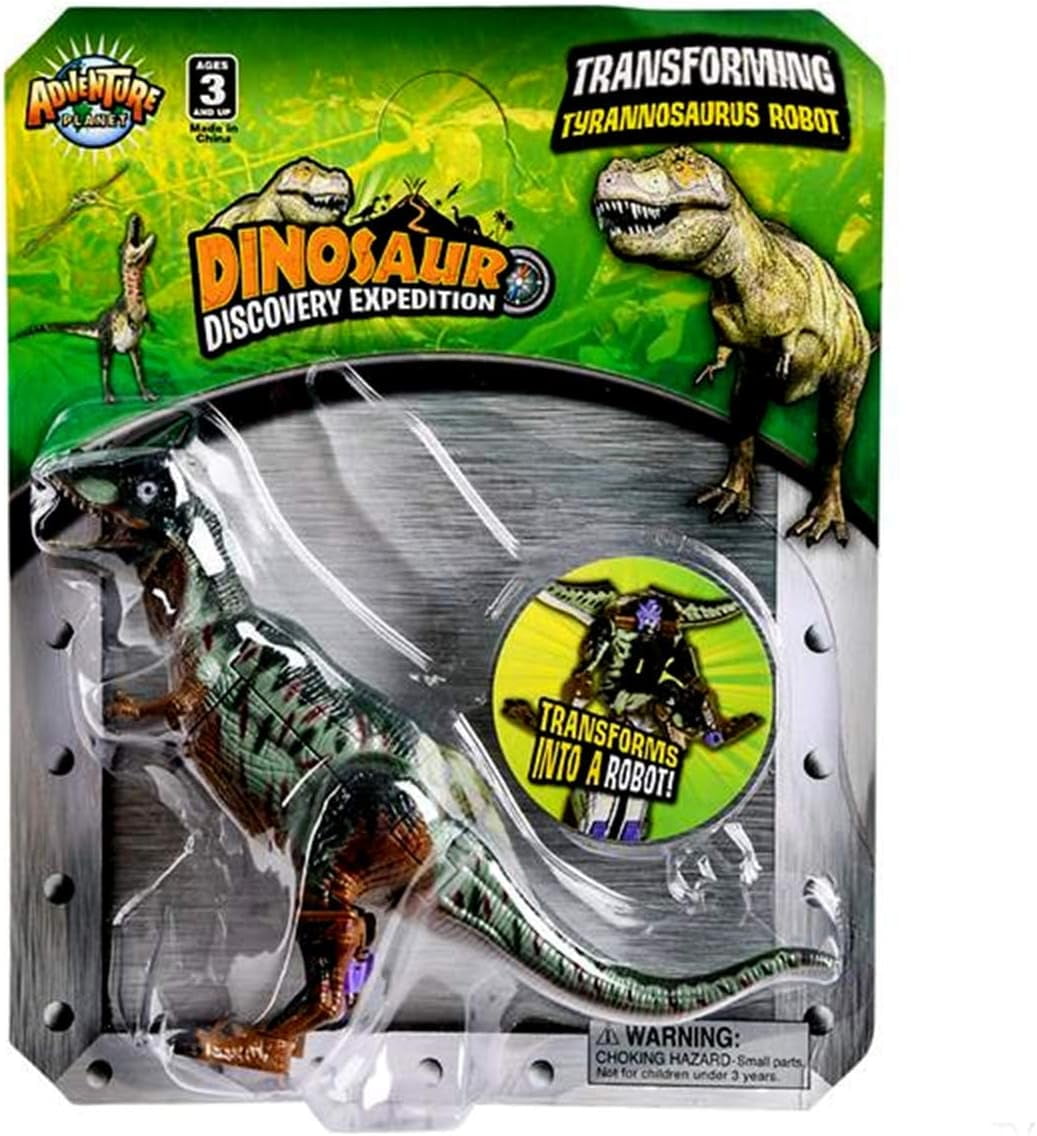 Safari Discovery Expedition: Transforming Dinosaur T-Rex Robot Toy ...