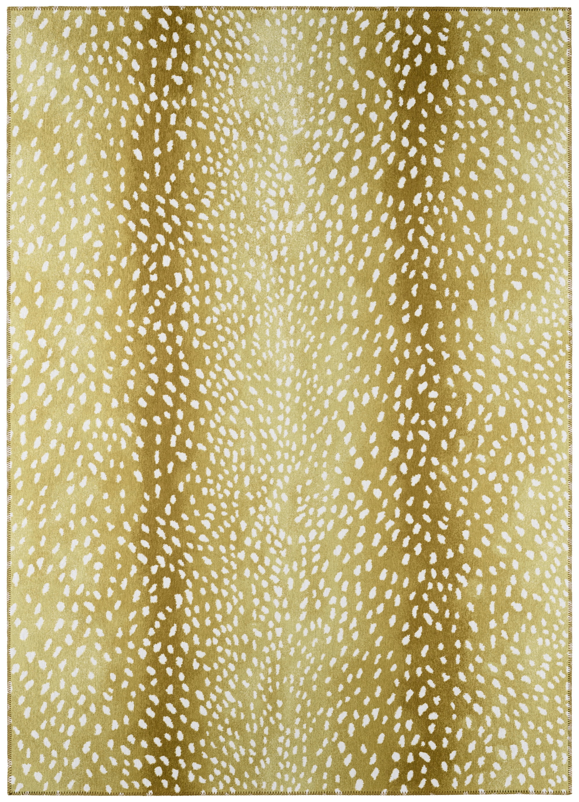 Safari Gold Gazelle Animal Print 5' x 7'6" Non-Skid Area Rug - Walmart.com