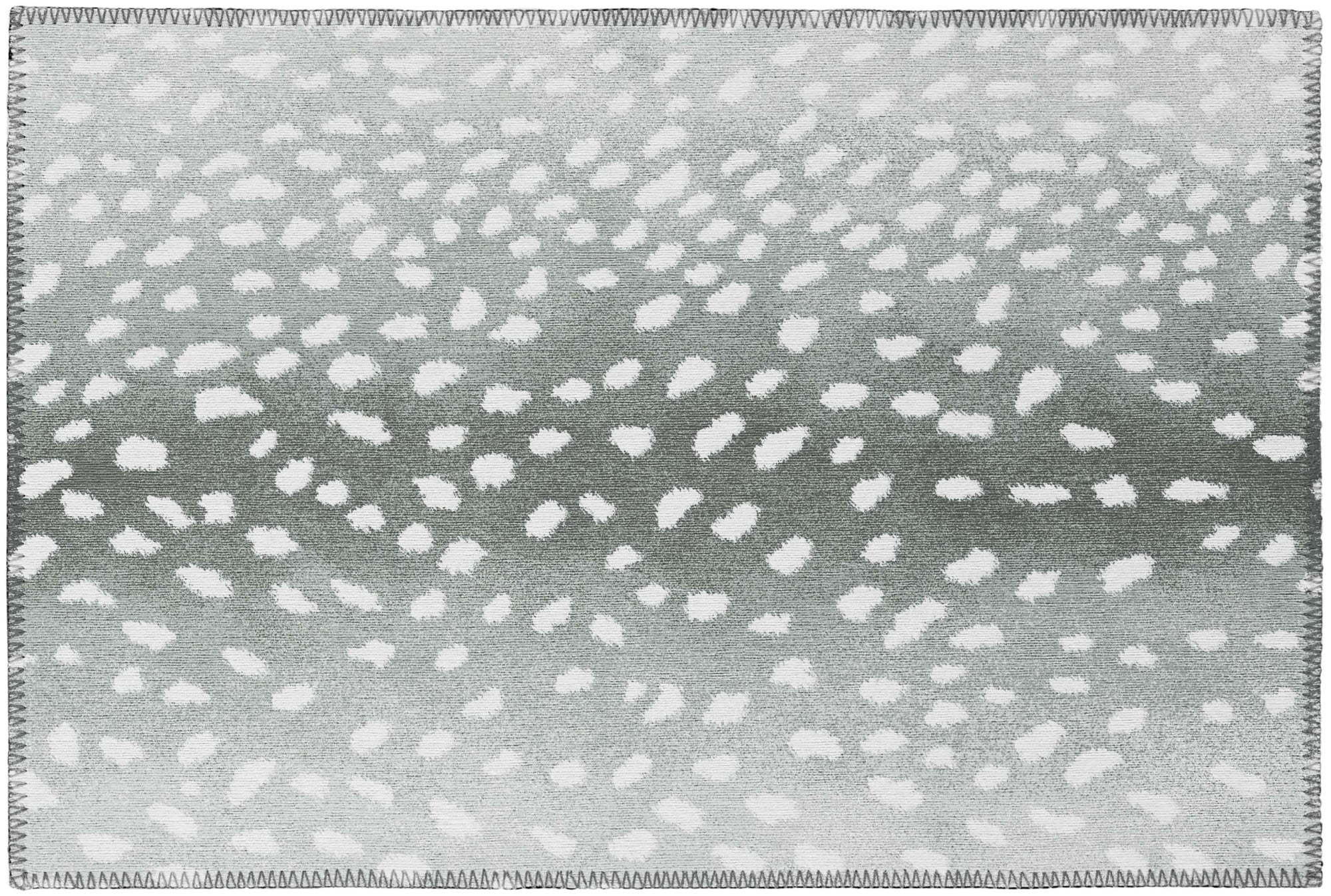 Safari Grey Gazelle Animal Print 1'8" x 2'6" Non-Skid Accent Rug ...