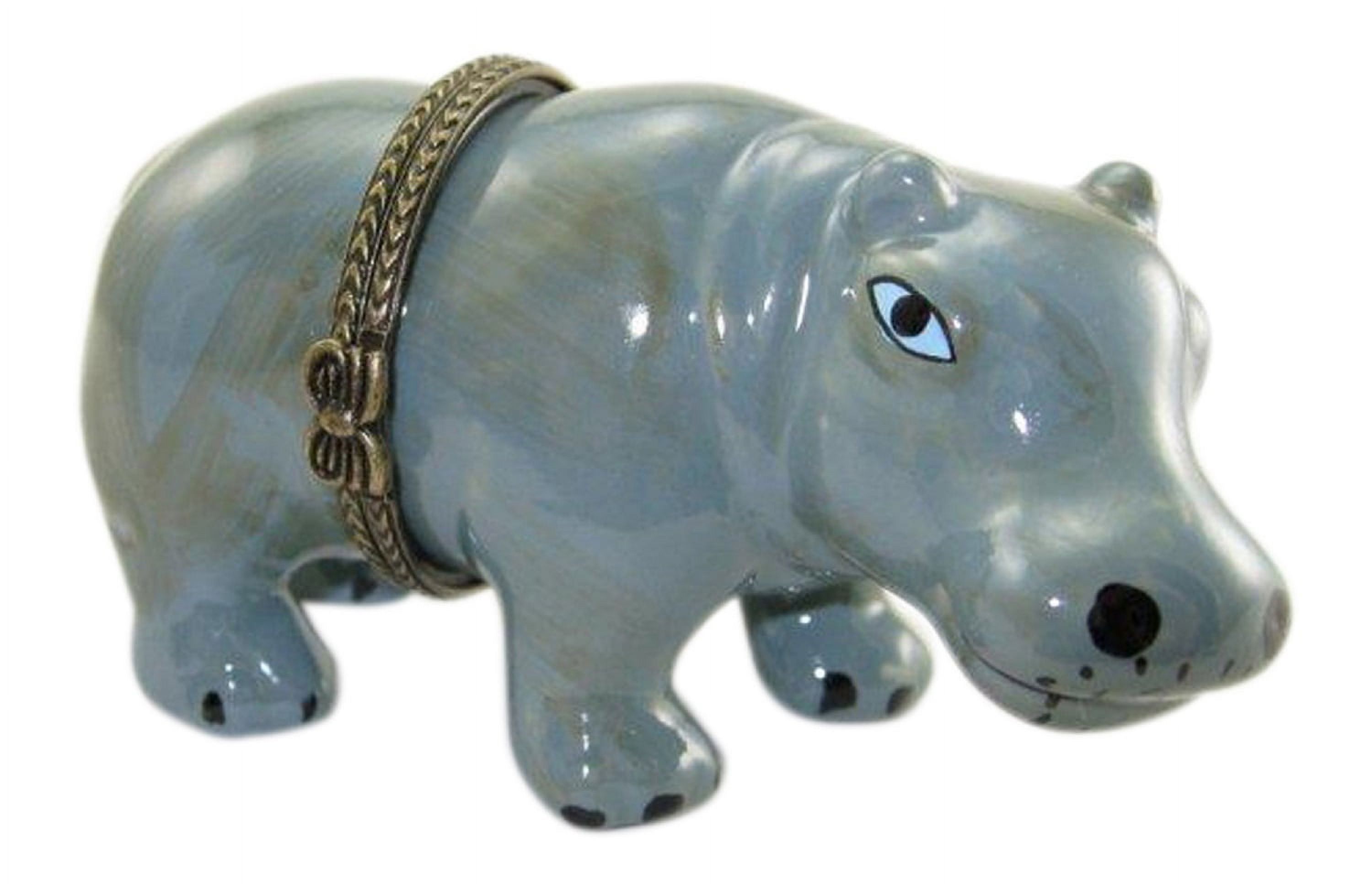 Safari Hippo Hippopotamus Hinged Trinket Box - Walmart.com