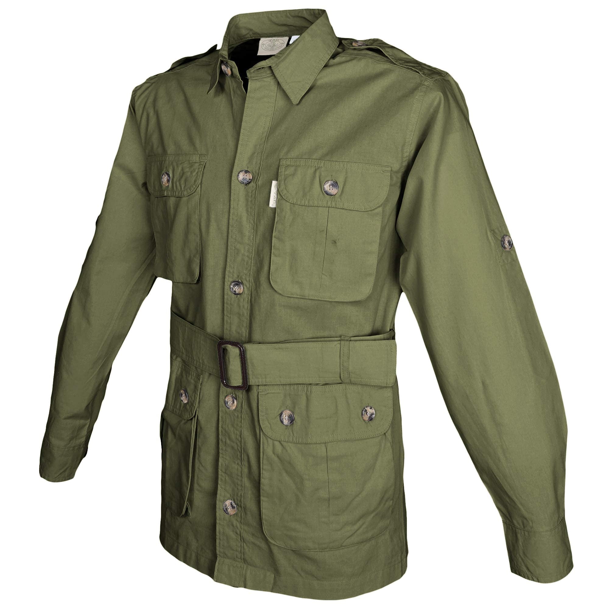 Safari Jacket for Men (Moss, Small) - Walmart.com