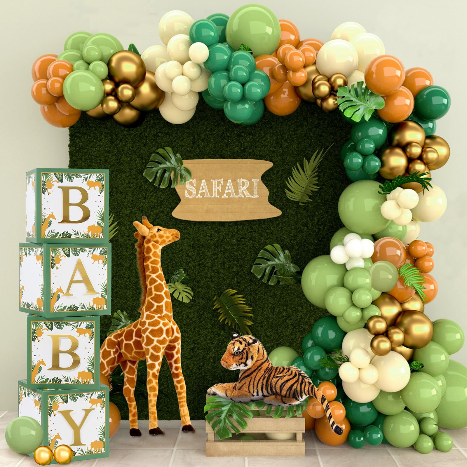Safari Jungle Baby Shower Decorations for NSD3 Boy Girl, Safari ...