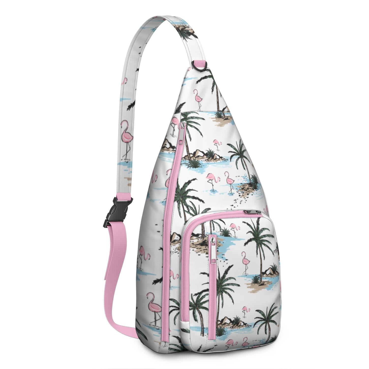 Safari Jungle Island Sling Bag, Multi-Pocket Chest Bag with Hide the ...